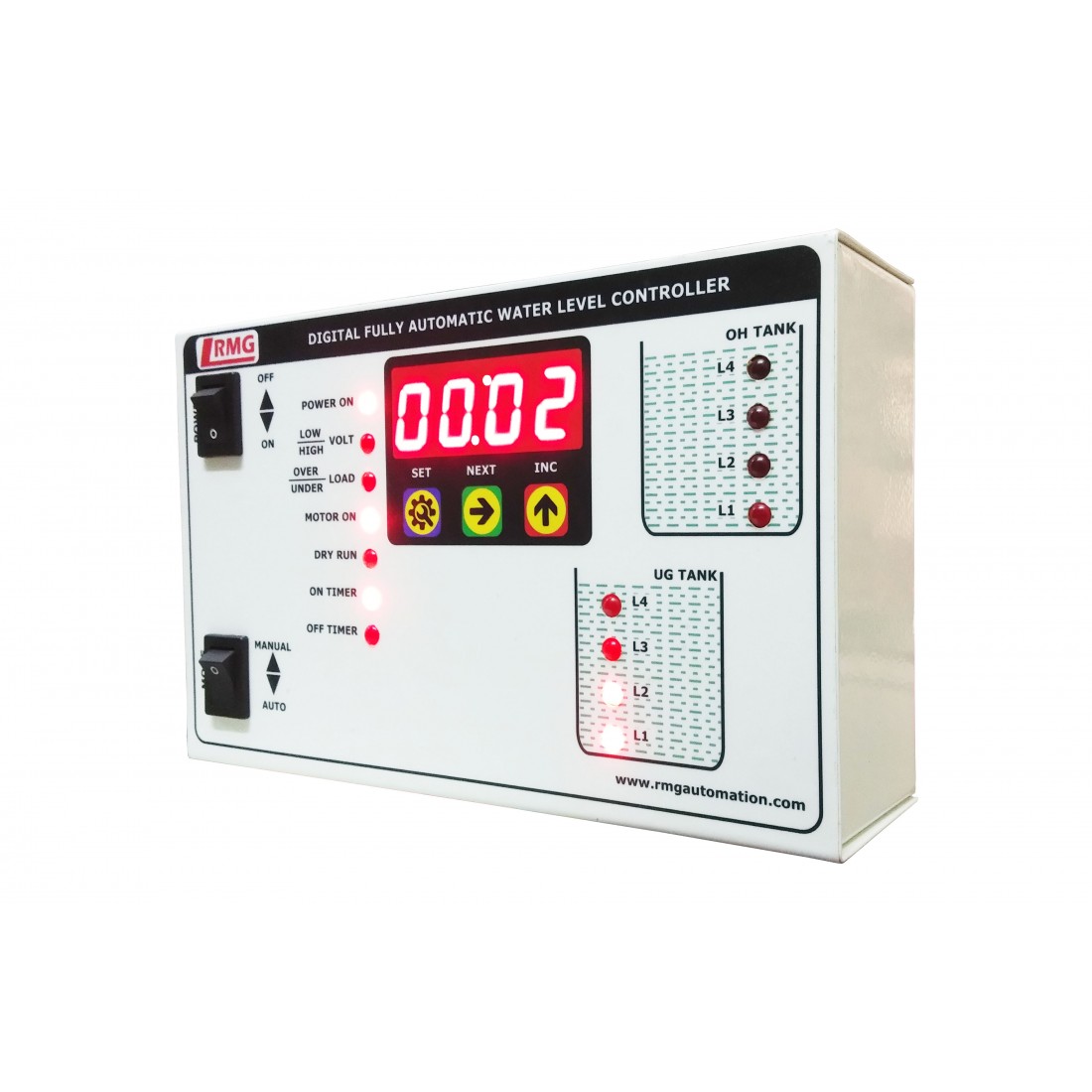 Digital Fully Automatic Water Level Controller With Low/High Voltage ...