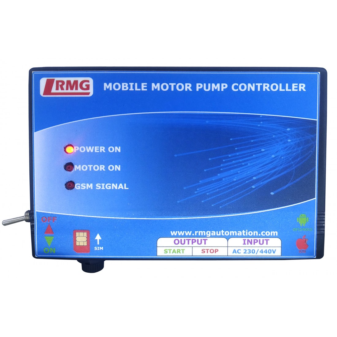 Single / Three Phase GSM Motor Pump controller (Mobile Motor Starter)