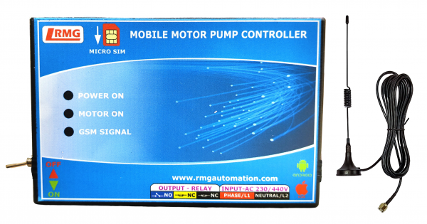 Single / Three Phase GSM Motor Pump controller (Mobile Motor Starter)
